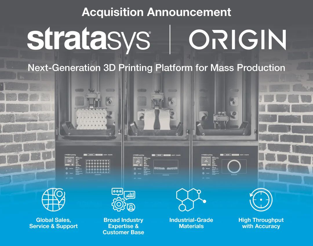Stratasys 即将收购 ORIGIN，将全新增材制造平台引入聚合物生产领域 | Stratasys官网